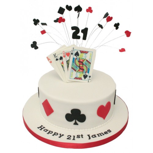 Card Trick Birthday Cake